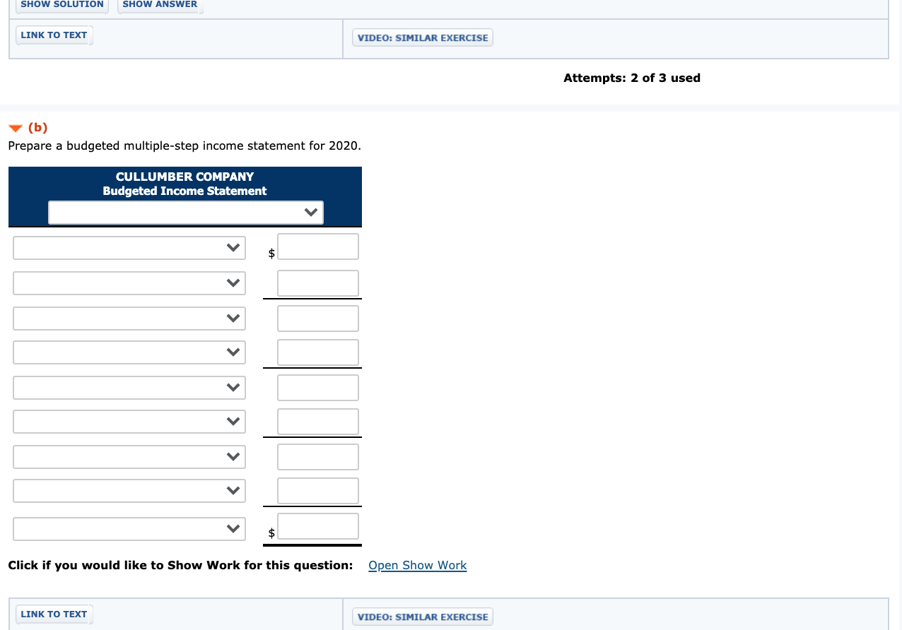Solved Exercise 22-13 a-b (Video) (Part Level Submission) | Chegg.com