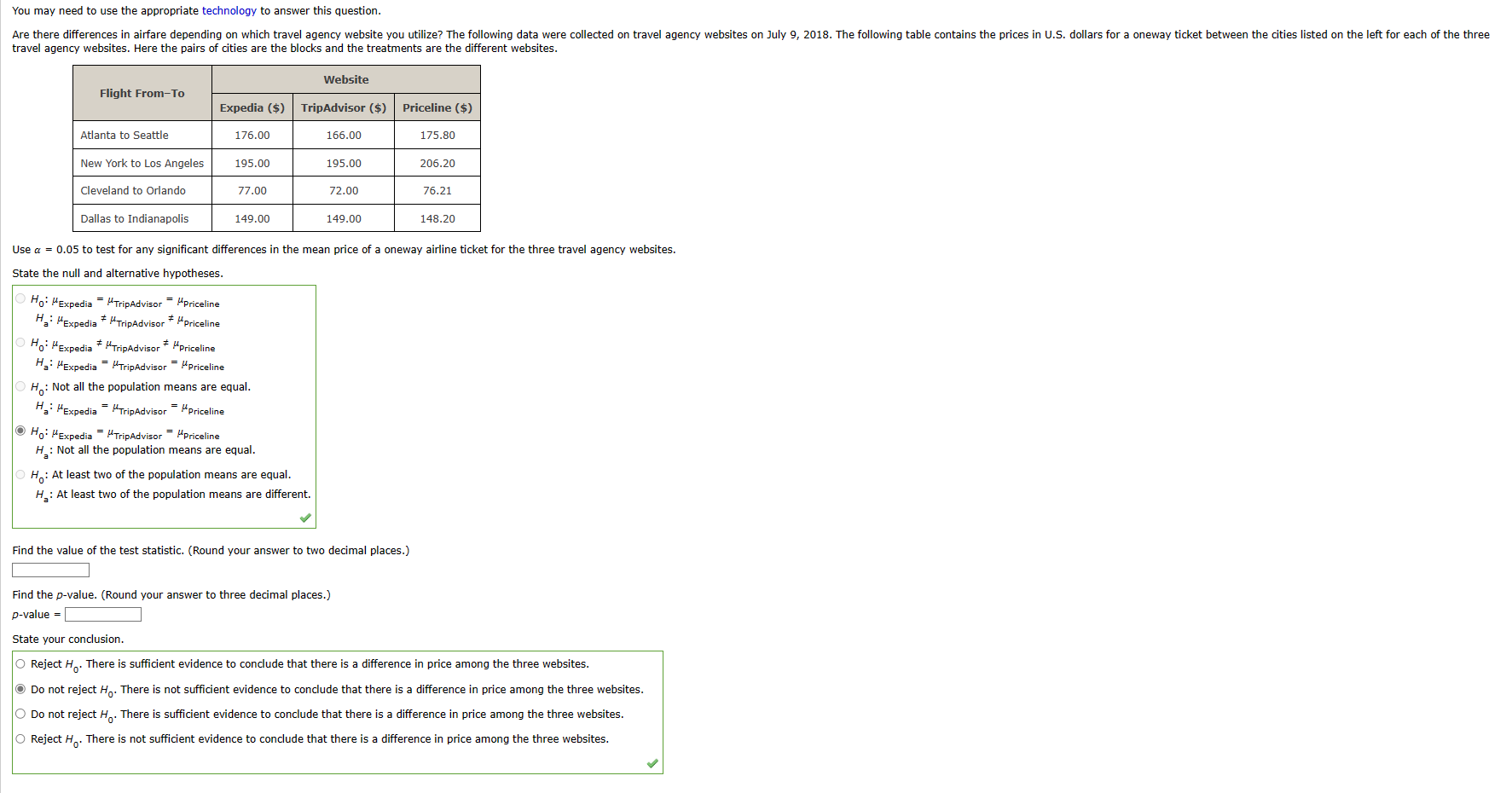 Solved travel agency websites. Here the pairs of cities are | Chegg.com
