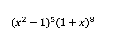 Solved (x2 – 195(1 + x)8 | Chegg.com