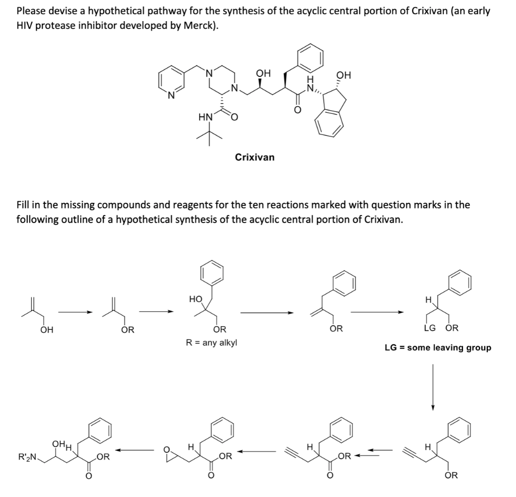 Solved Please devise a hypothetical pathway for the | Chegg.com