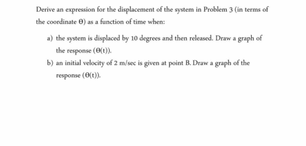 Solved Derive an expression for the displacement of the | Chegg.com