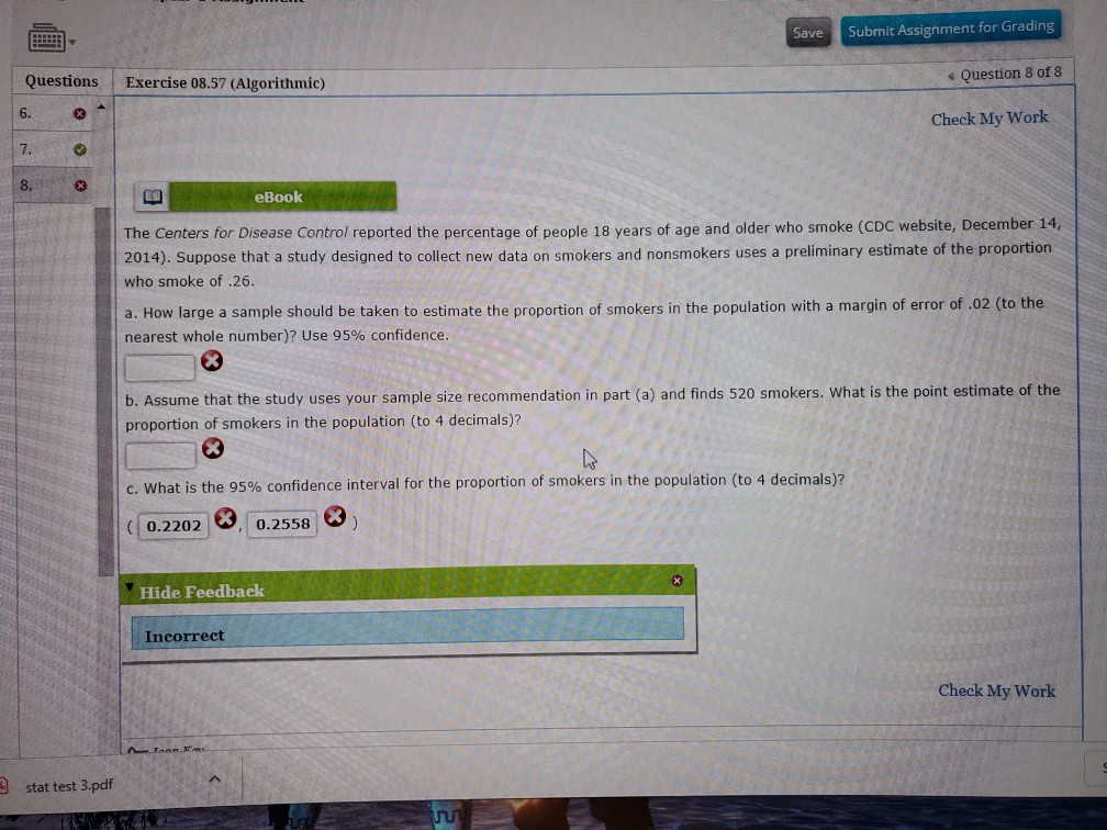 Solved Save Submit Assignment for Grading Questions Exercise | Chegg.com
