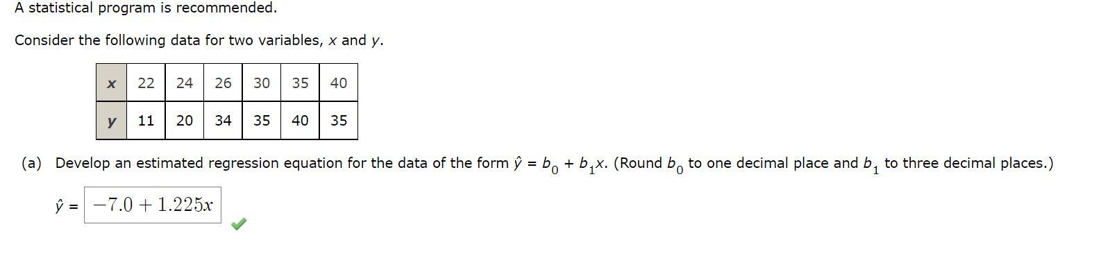 Solved A statistical program is recommended. Consider the | Chegg.com