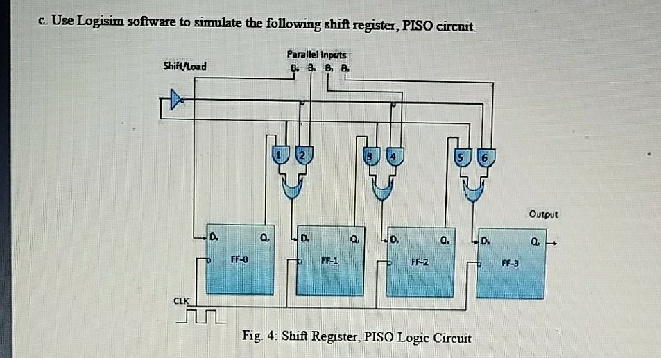Solved a. Use Logisim software to simulate the following | Chegg.com