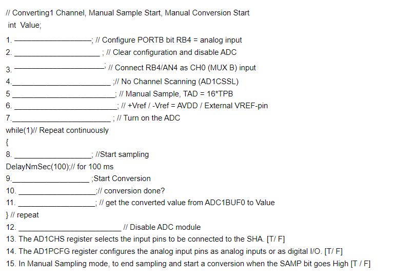// Converting1 Channel, Manual Sample Start, Manual | Chegg.com