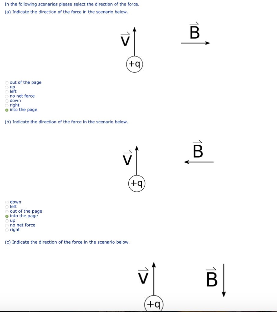 Solved In the following scenarios please select the | Chegg.com
