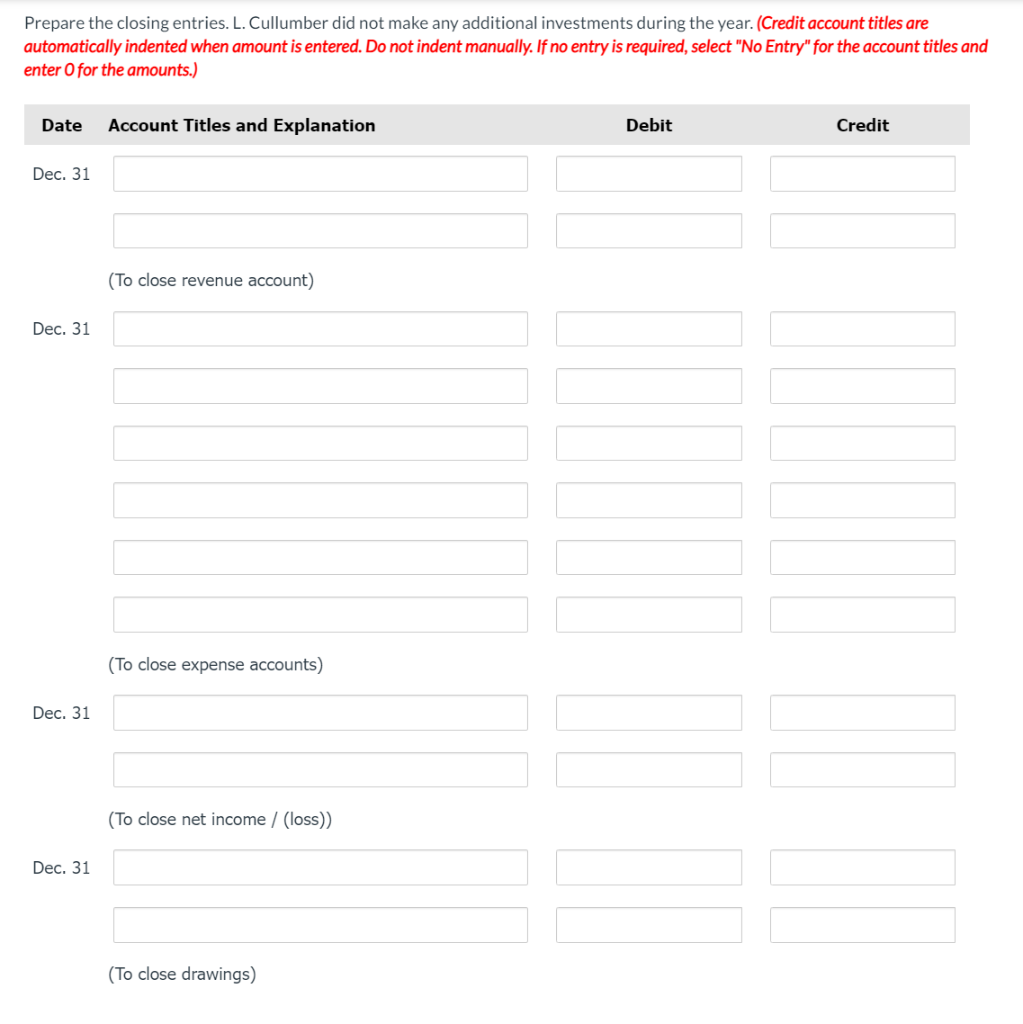 Solved The completed financial statement columns of the | Chegg.com