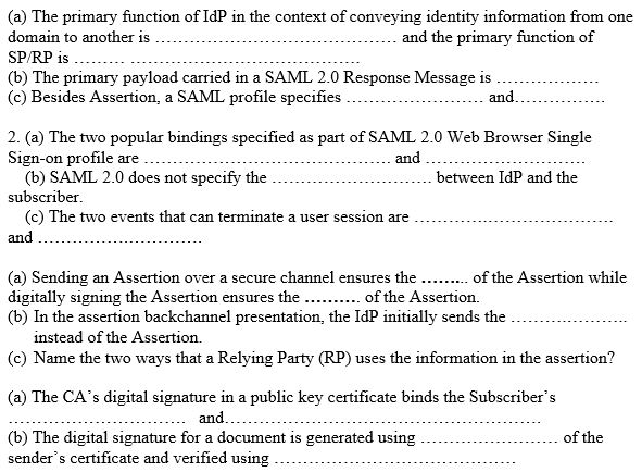 (a) The primary function of IdP in the context of | Chegg.com