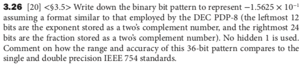 326 20 Write Down The Binary Bit Pattern To