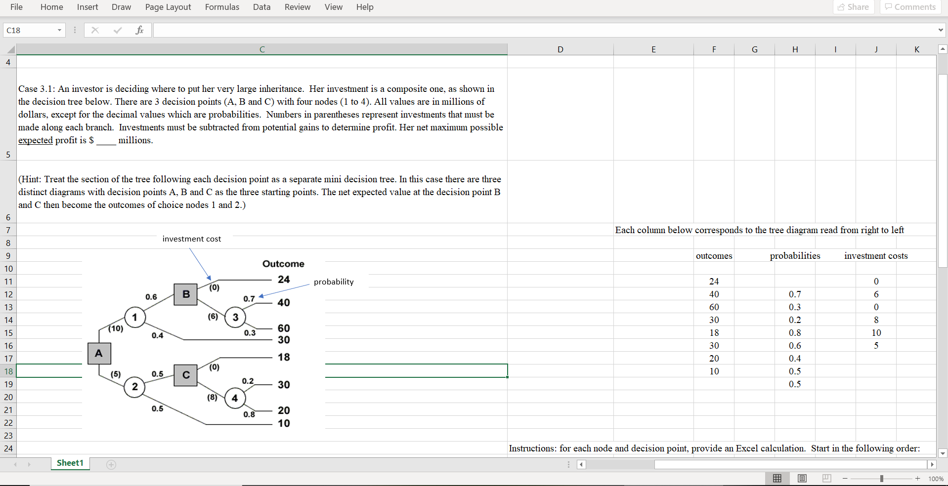 Solved File Home Insert Draw Page Layout Formulas Data | Chegg.com