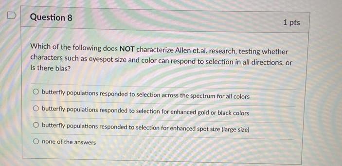 Solved Question 9 1 pts Which of the following provides some | Chegg.com