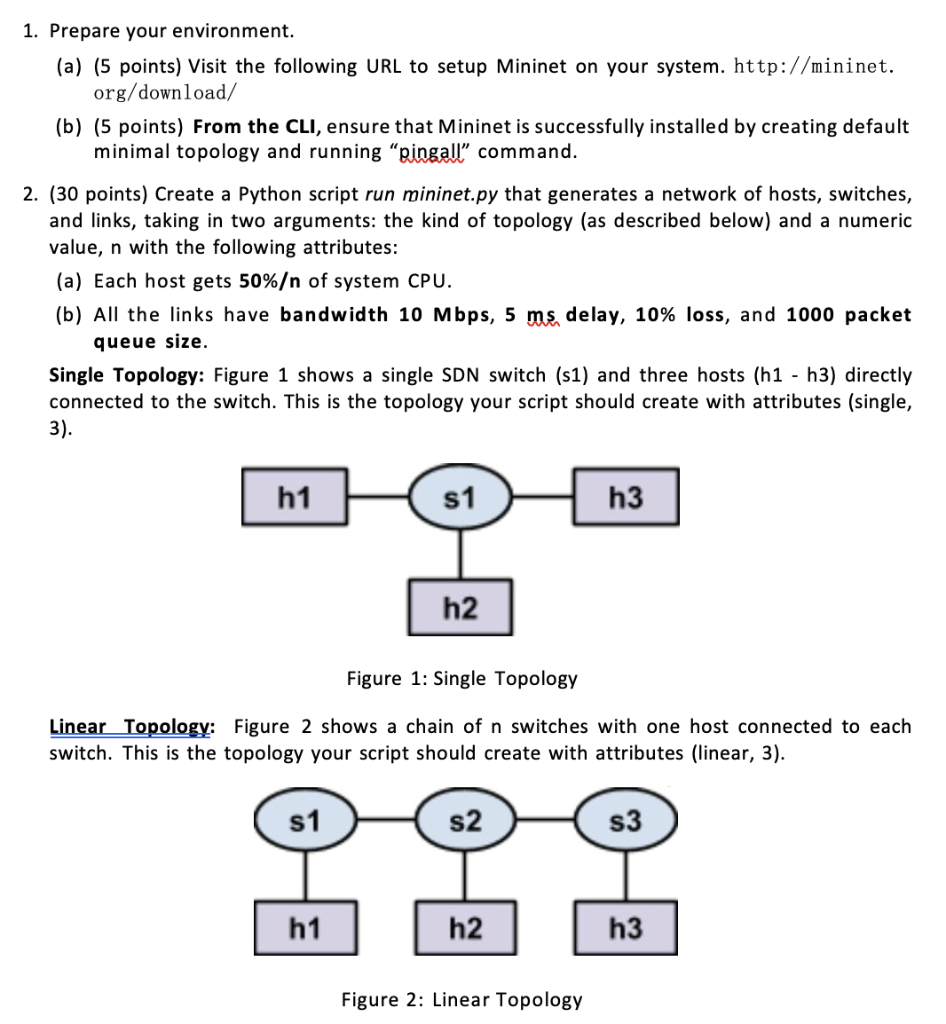 Solved 1. Prepare your environment. (a) (5 points) Visit the | Chegg.com