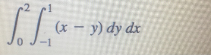 Solved Evaluate iterated integrals integral_0^2 | Chegg.com