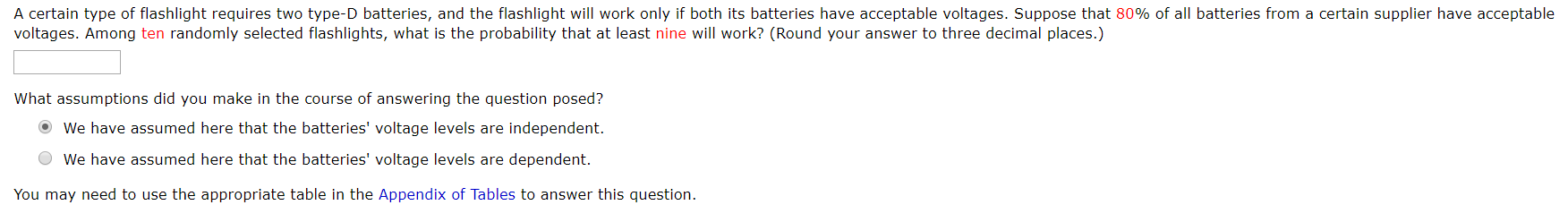 Solved A certain type of flashlight requires two type-D | Chegg.com