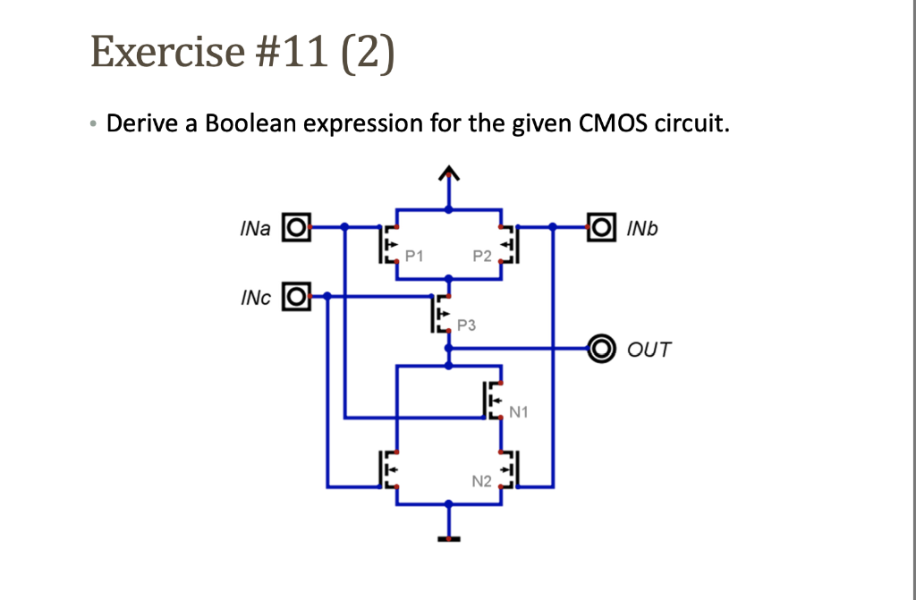 Solved Exercise #11 (2) Derive a Boolean expression for the | Chegg.com