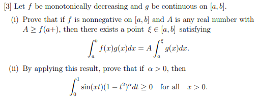 Solved [3] Let f be monotonically decreasing and g be | Chegg.com