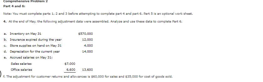 Solved Comprehensive Problem 2 Part 1 and Part 2: Palisade | Chegg.com