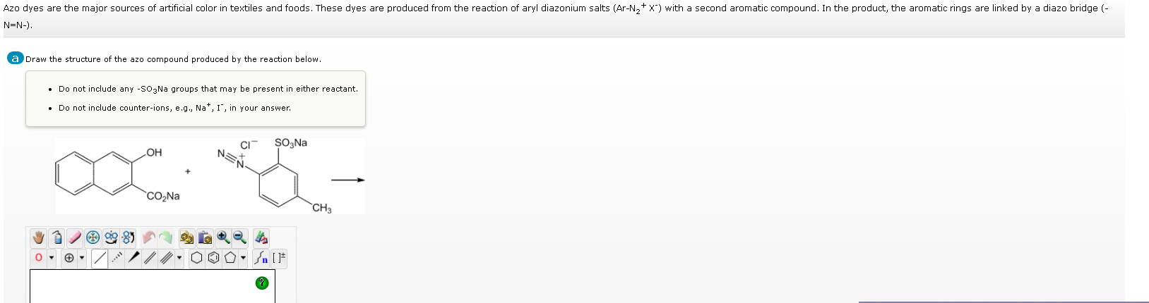 Solved Draw the structure of the azo compound produced by | Chegg.com