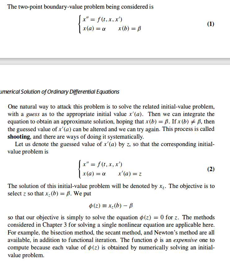 Solved 15. In solving the two-point boundary-value problem | Chegg.com Solved 15. In solving the two-point boundary-value problem | Chegg.com