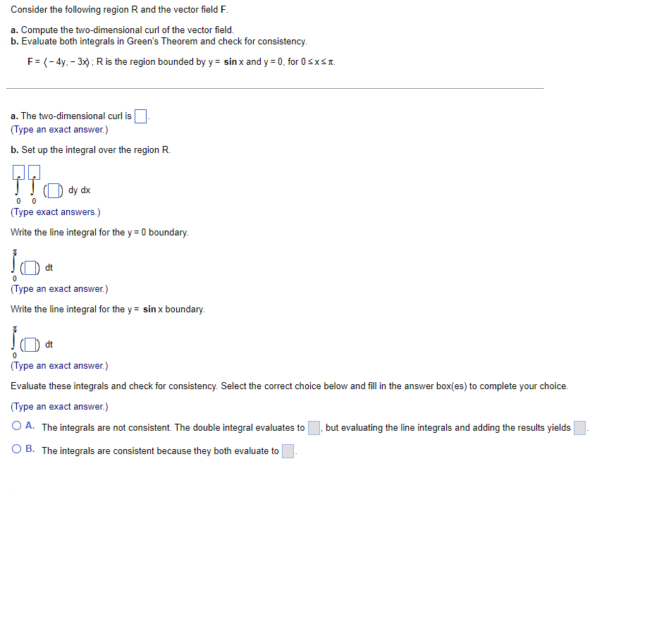 Solved Consider the following region R and the vector field | Chegg.com