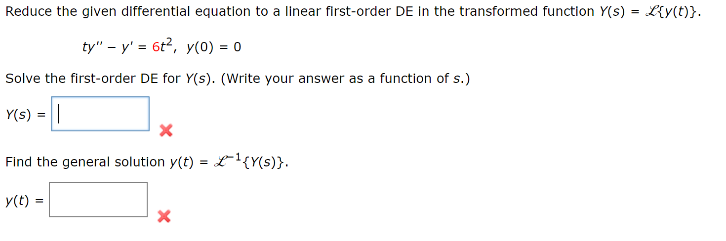 Solved Reduce the given differential equation to a linear | Chegg.com
