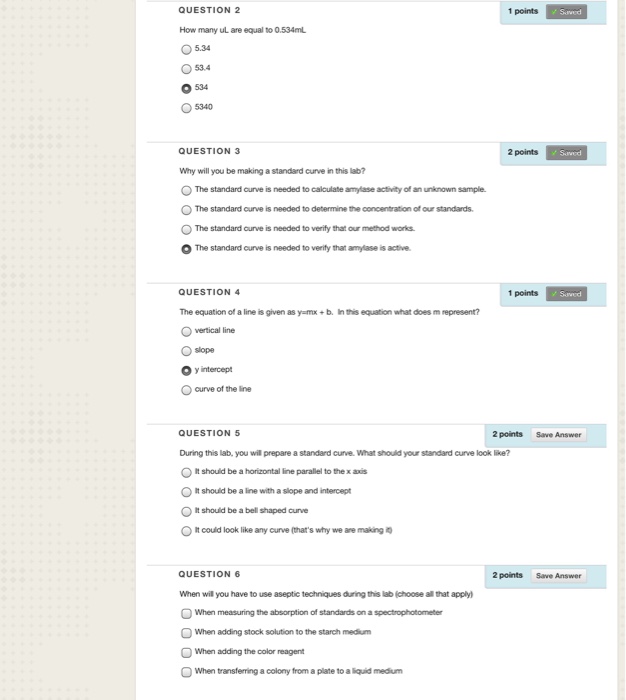 Solved QUESTION 2 1 points How many ul are equal to 0.534ml | Chegg.com