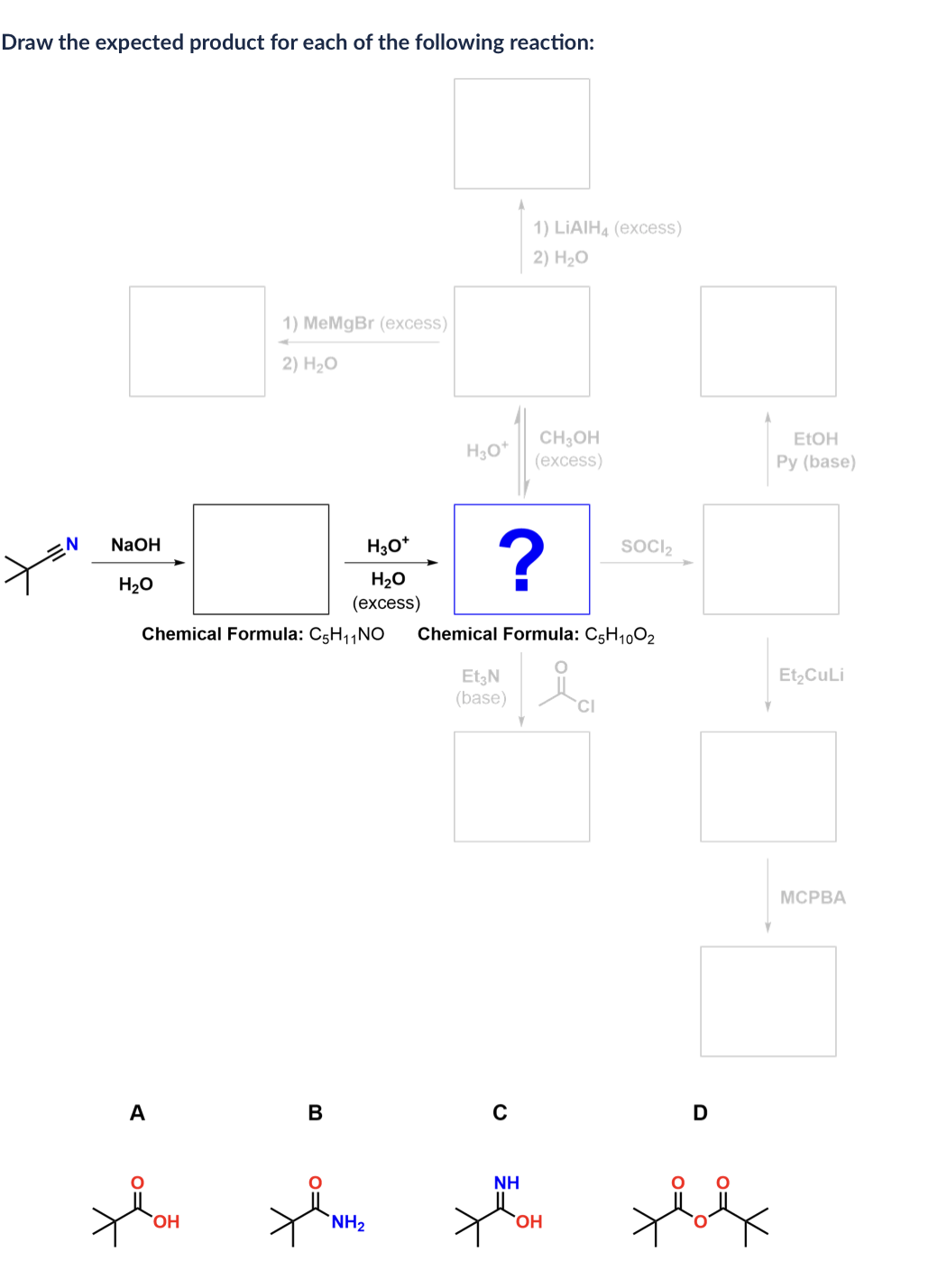 Solved Draw the expected product for each of the following | Chegg.com