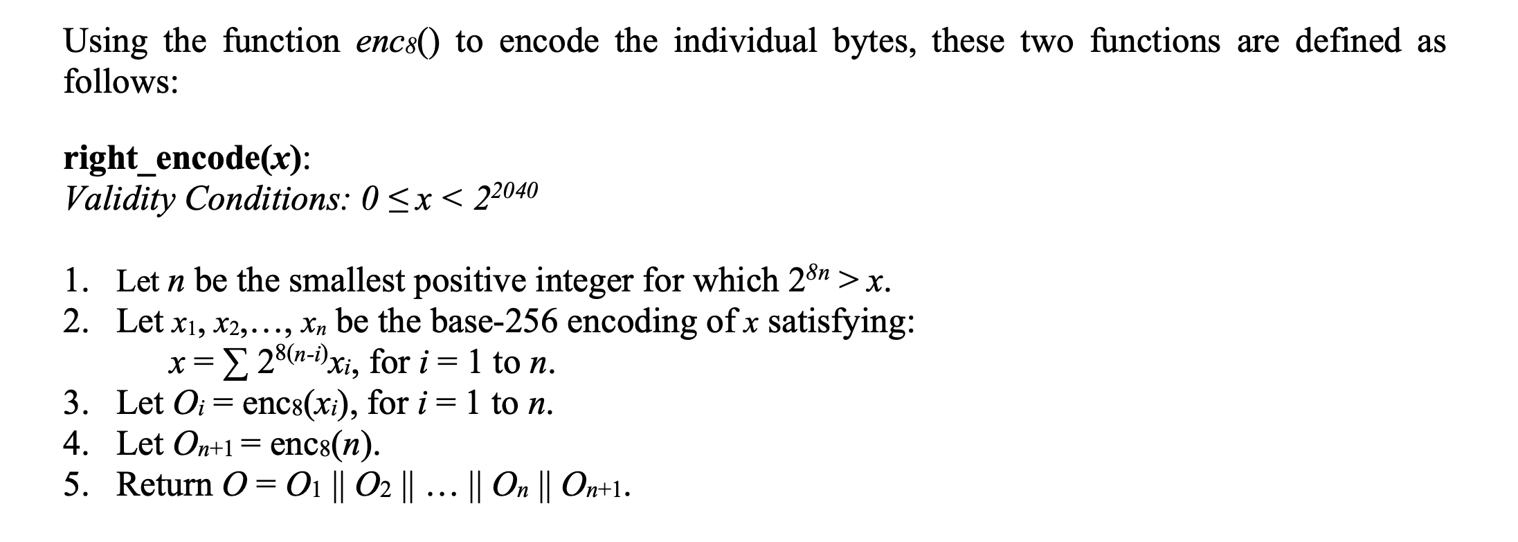 Solved Write This Function In Java Right Encode X Encodes