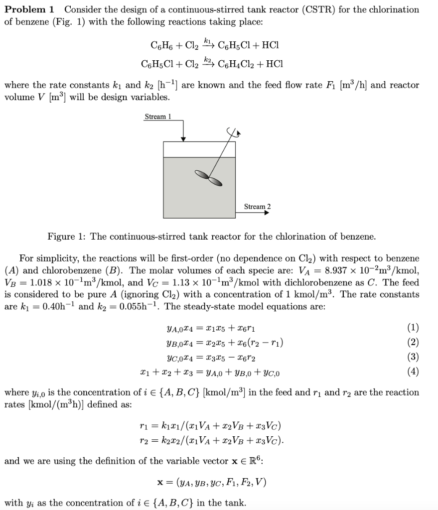 Solved Consider the design of a continuous-stirred tank | Chegg.com