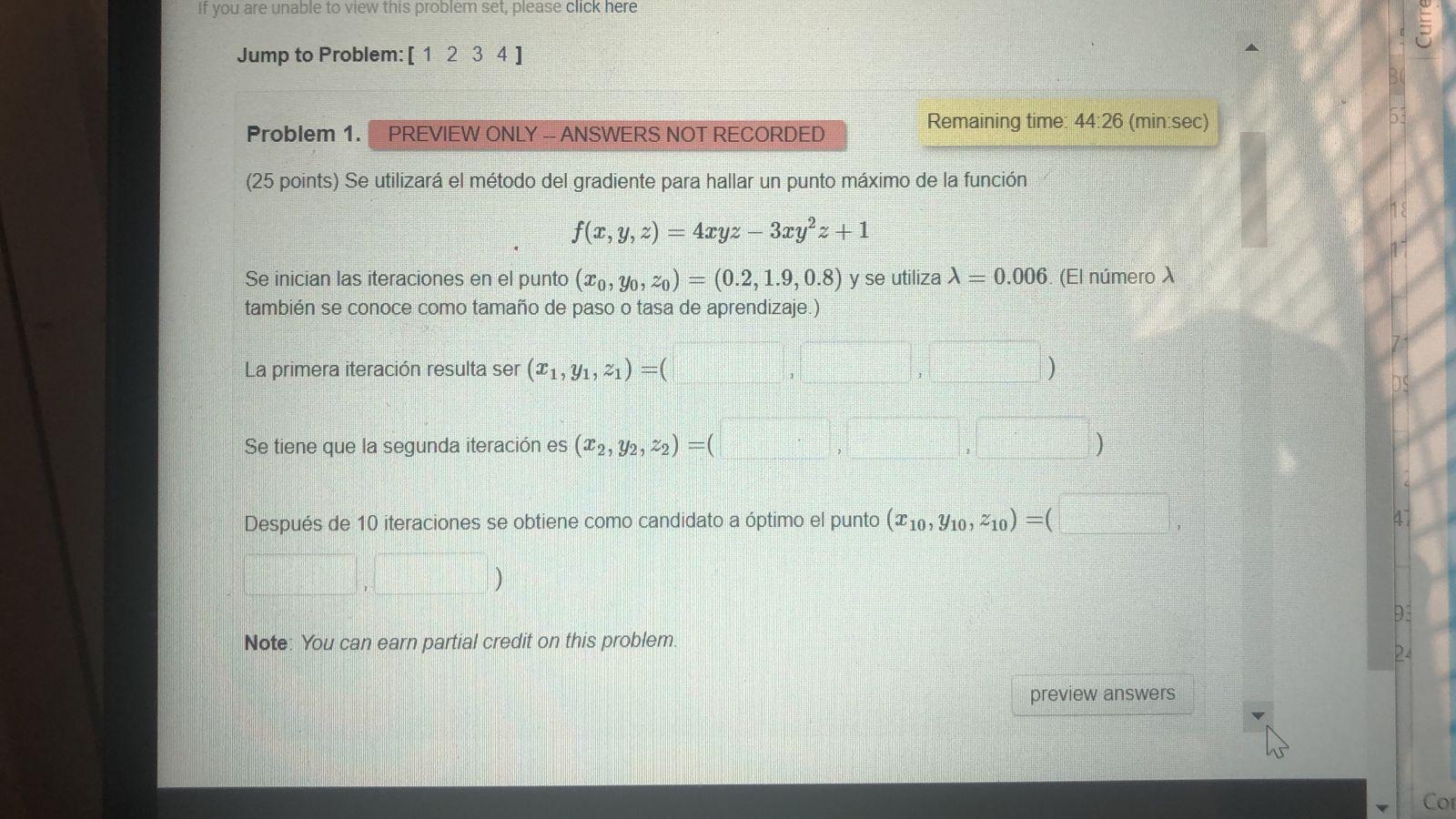 use matlab The gradient method will be used to find | Chegg.com