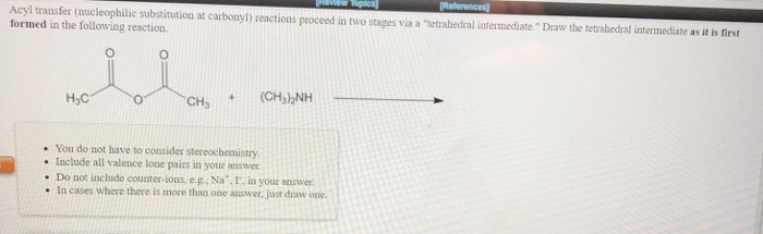 Solved Acyl transfer (nucleophilic substitution at carbonyl) | Chegg.com