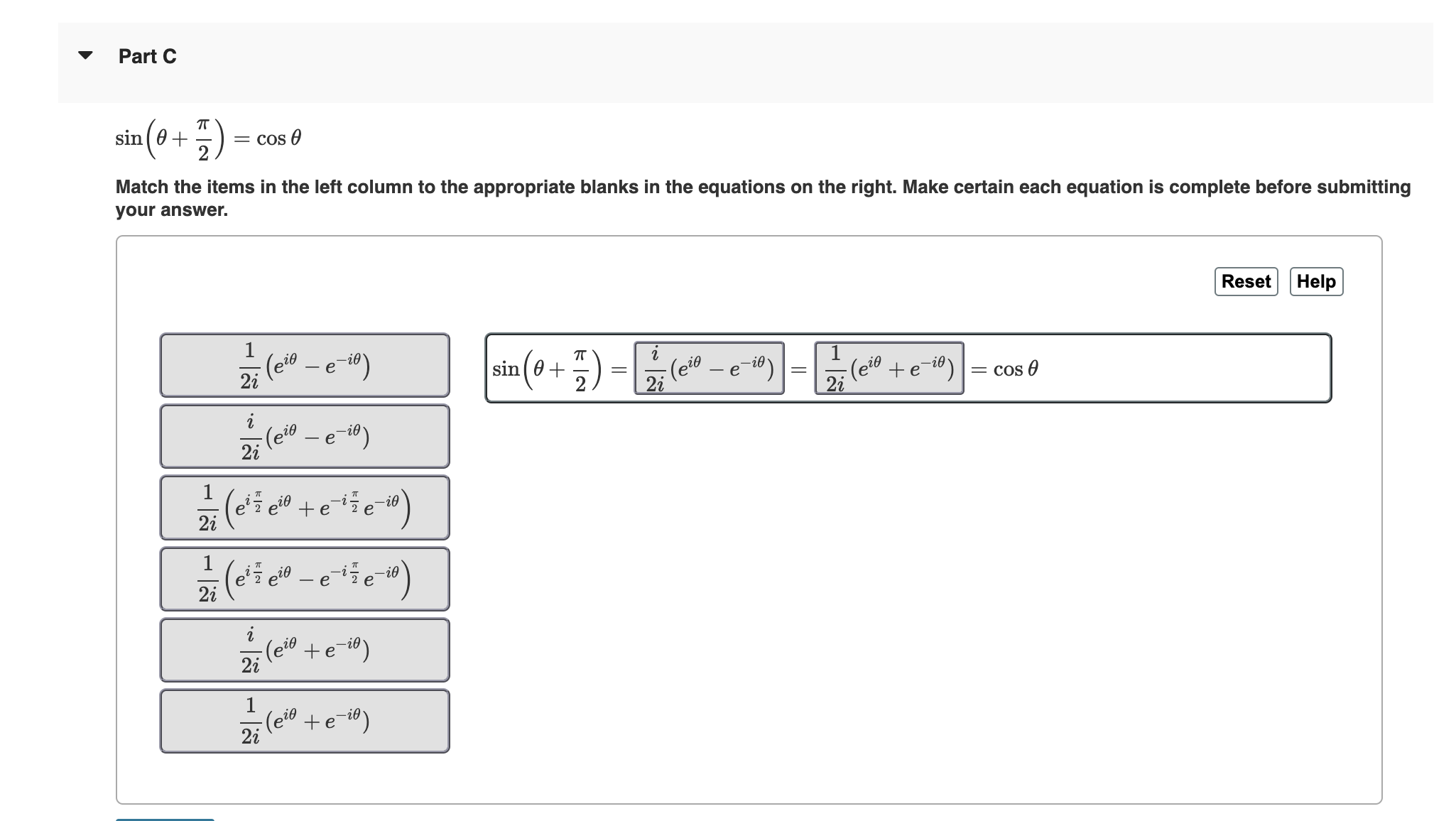 Solved Using the exponential representation of the sine and | Chegg.com