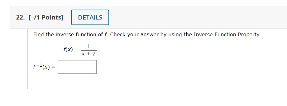 Solved Find the inverse function of f. ﻿Check your answer by | Chegg.com