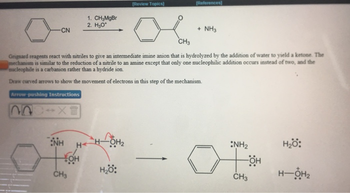 Solved 1. CH3MgBr 2. Ho* + NH3 CN CH3 Grignard reagents | Chegg.com