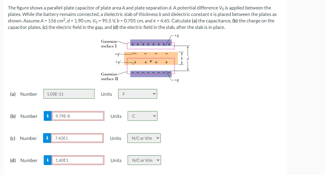 Solved The figure shows a parallel-plate capacitor of plate | Chegg.com