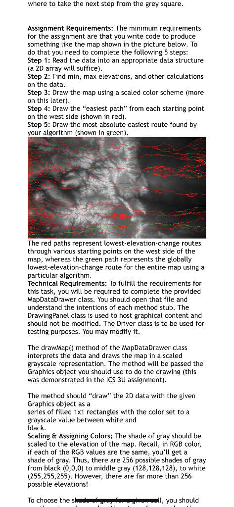 Solved Unit 2 Task: Mountain Paths Algorithm Background: In | Chegg.com