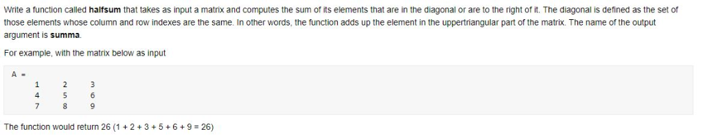 Solved Write a function called halfsum that takes as input a | Chegg.com