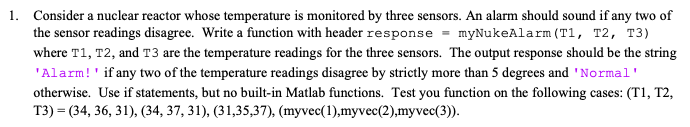 Solved 1. Consider a nuclear reactor whose temperature is | Chegg.com