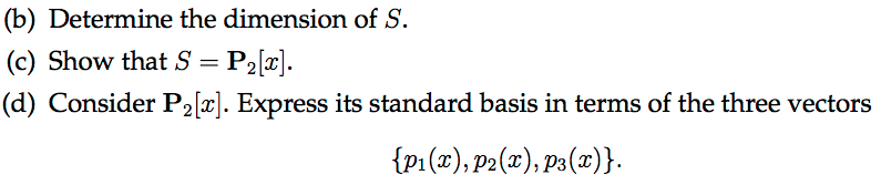 Solved Consider the vector space P2] of polynomials with | Chegg.com