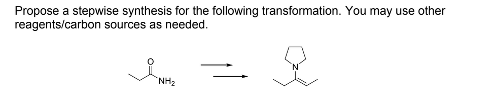 Solved Propose a stepwise synthesis for the following | Chegg.com