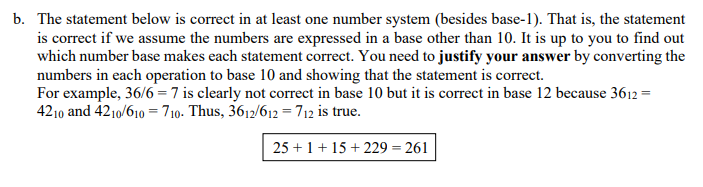 Solved b. The statement below is correct in at least one | Chegg.com