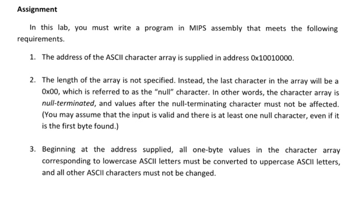 Laboratory 2 Lowercase to Uppercase ASCII Conversion | Chegg.com