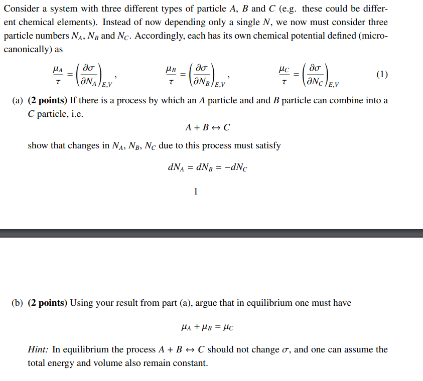 Solved Consider a system with three different types of | Chegg.com