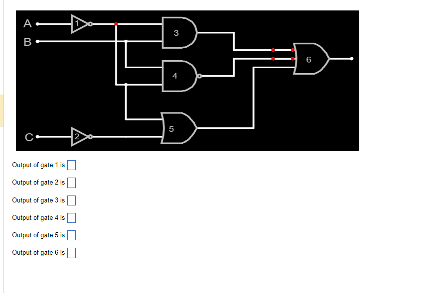 Solved Output of gate 1 is Output of gate 2 is Output of | Chegg.com