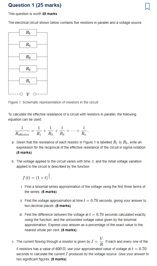 Solved Question 1 (25 marks) This question is worth 25 | Chegg.com