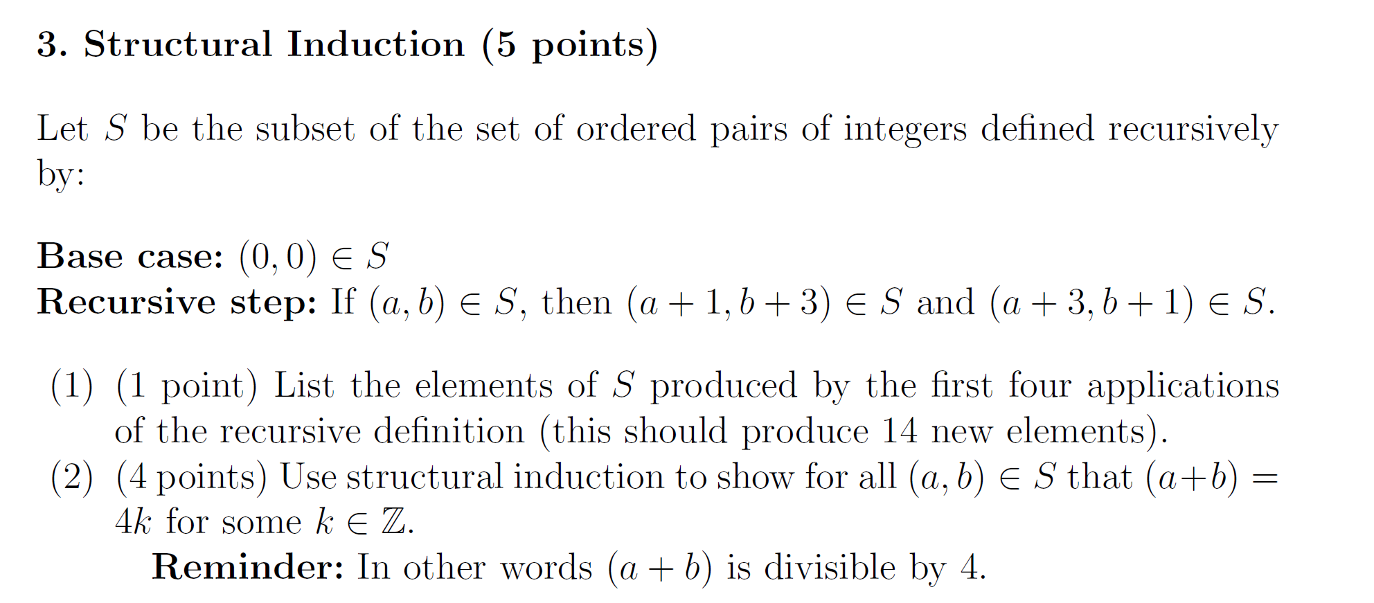 Solved Let S Be The Subset Of The Set Of Ordered Pairs Of