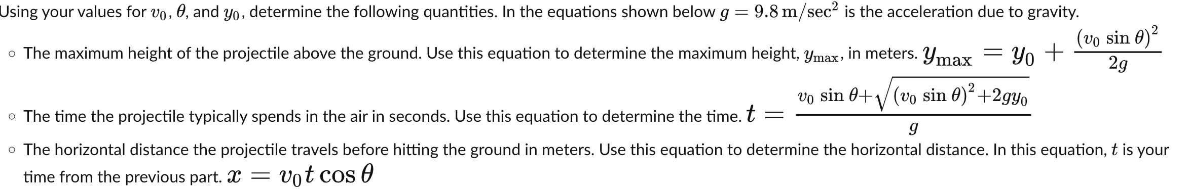 What is the projectile motion of a golf ball swing | Chegg.com