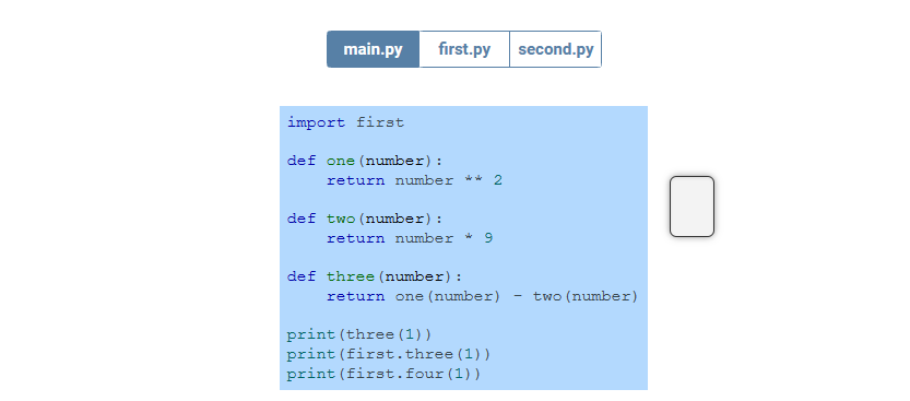 Solved import first def one (number): return number $2 def | Chegg.com