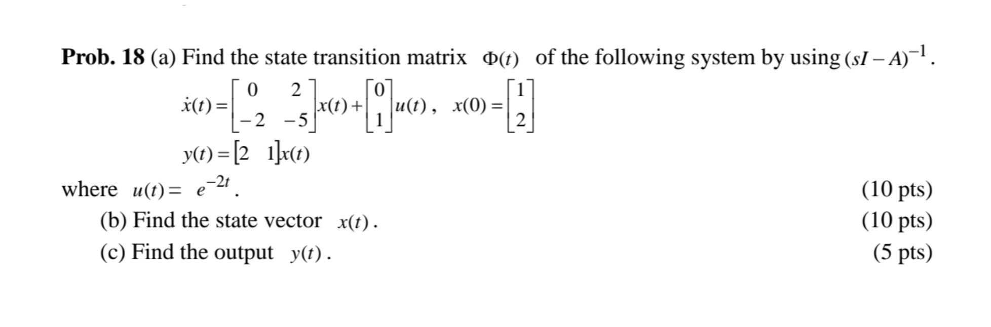Solved M [9]uo Prob 18 A Find The State Transition