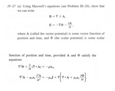 Solved IV-27 (a) Using Maxwell's equations (see Problem | Chegg.com